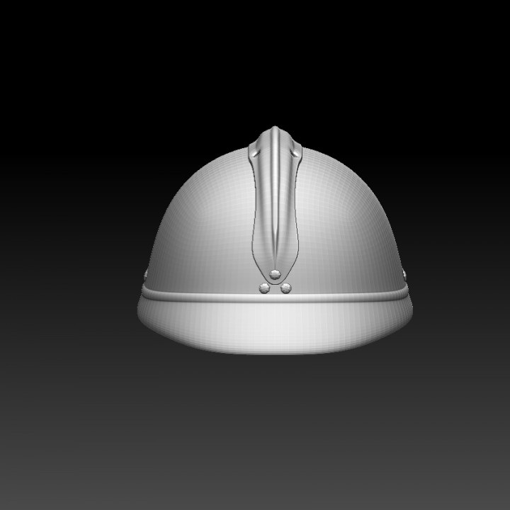3D Printable french helmet by Dmitry Tishchenkov