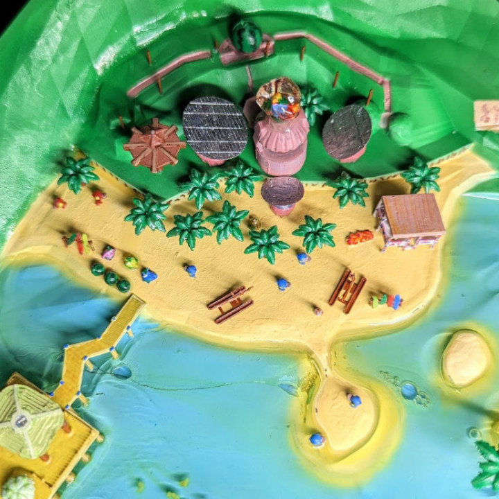 3D Printable Mario Sunshine: Gelato Beach by Minty Fries