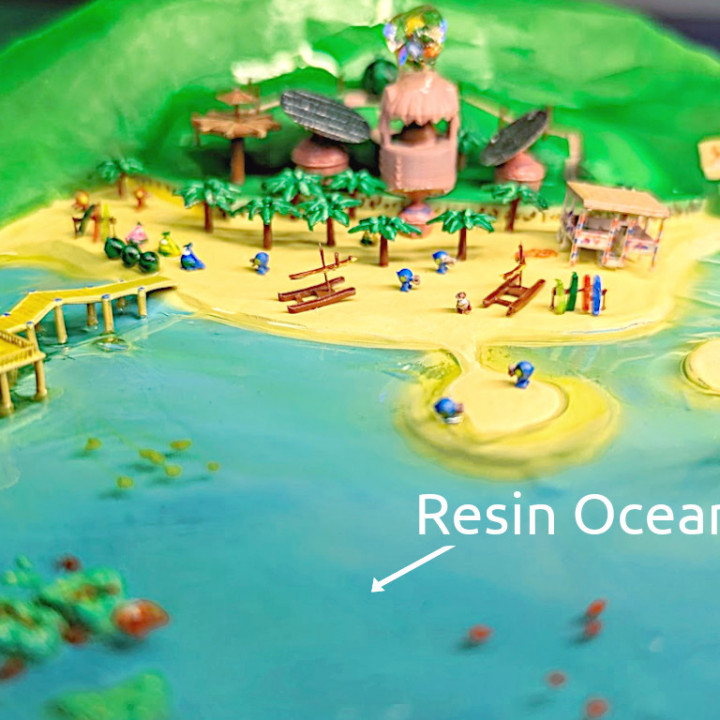 3D Printable Mario Sunshine: Gelato Beach by Minty Fries