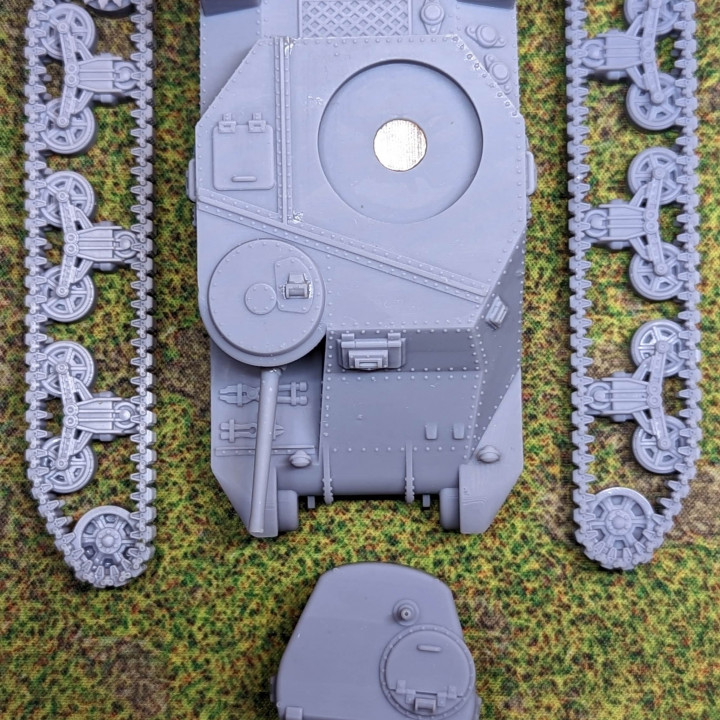 3D Printable M3 Grant Medium Tank (UK, WW2) by Wargame3d