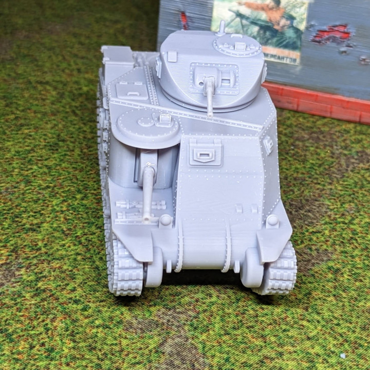 3D Printable M3 Grant Medium Tank (UK, WW2) by Wargame3d