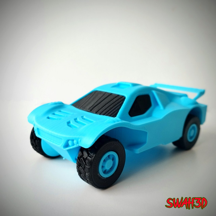 3D Printable RALLY CAR CENTURY BUGGY - print in place by Petr