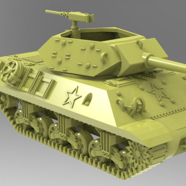 Download M10 GMC Tank (Wolverine) (USA, WW2) von Wargame3d