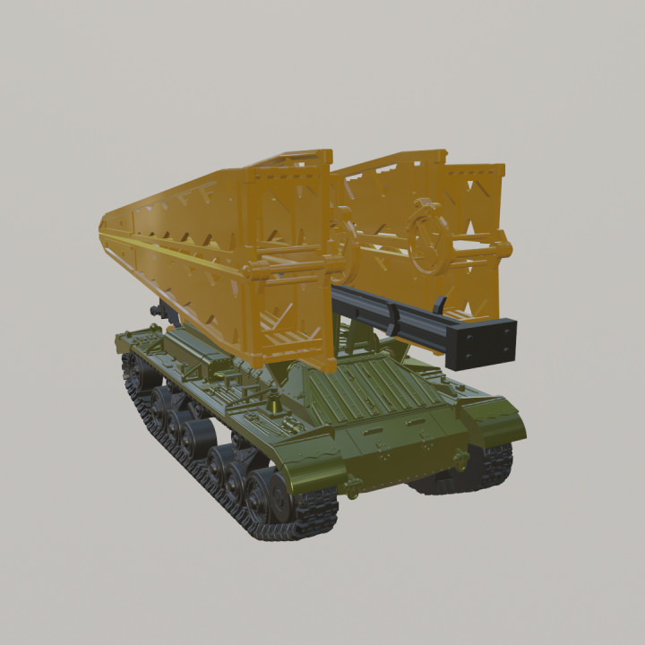 3D Printable Valentine Bridgelayer (UK, WW2, Lend-Lease) by Wargame3d