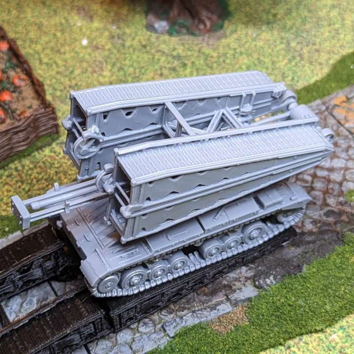 3D Printable Valentine Bridgelayer (UK, WW2, Lend-Lease) by Wargame3d