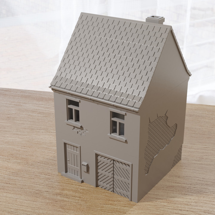 3D Printable German House DST3 by Patrick Miniatures