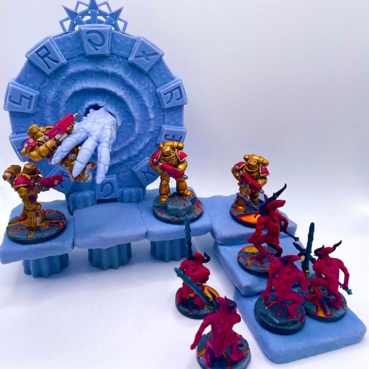3D Printable Happy Place Portal Set by Custom Miniature Maker