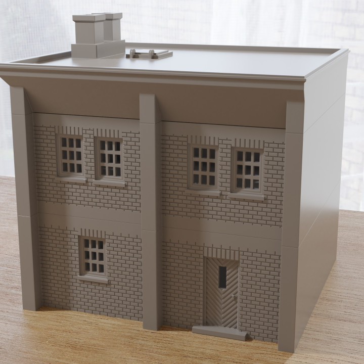 3D Printable Modular Factory by Patrick Miniatures