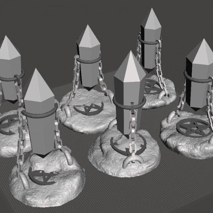 3D Printable Floating Magic Crystal Objective Marker Set by Custom ...