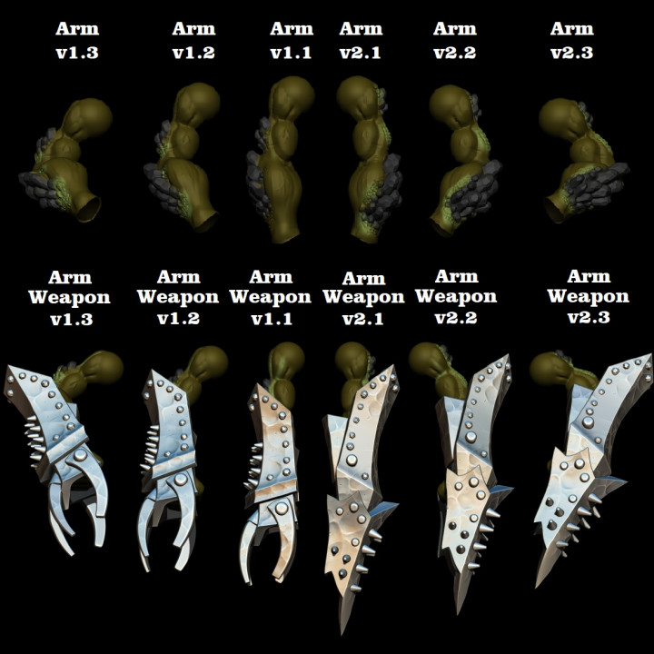 3D Printable Modular Armored Half Trolls by MGMoogii