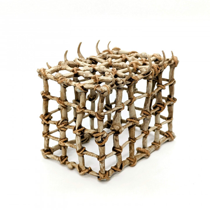 3D Printable Bone Cage by Custom Miniature Maker
