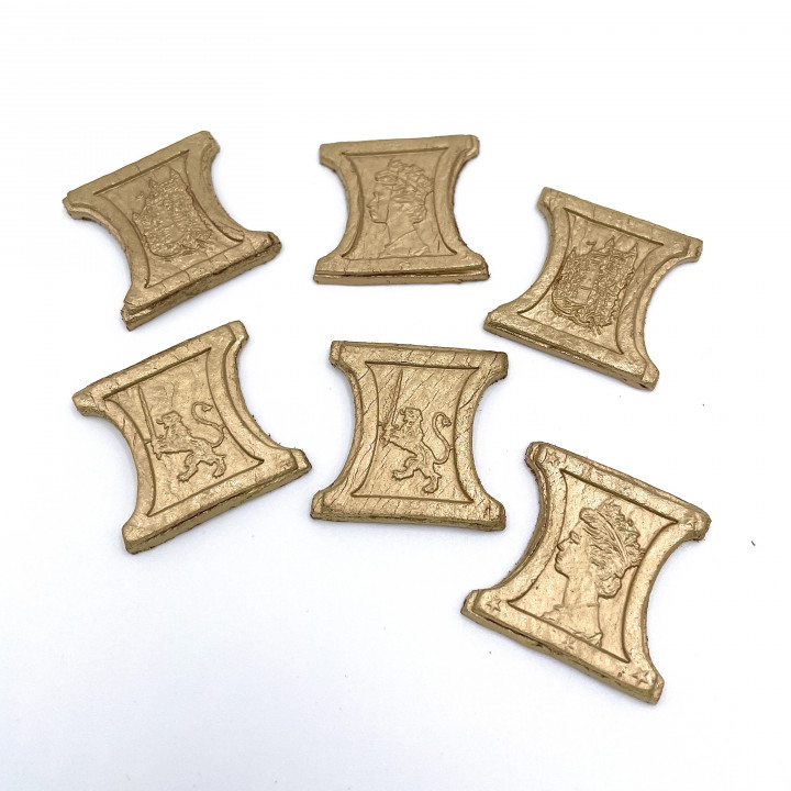 3D Printable Gold Coin Roller by Custom Miniature Maker