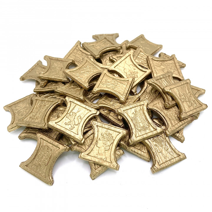 3D Printable Gold Coin Roller by Custom Miniature Maker