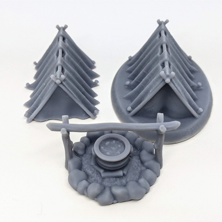 3D Printable Campfire Set by Custom Miniature Maker