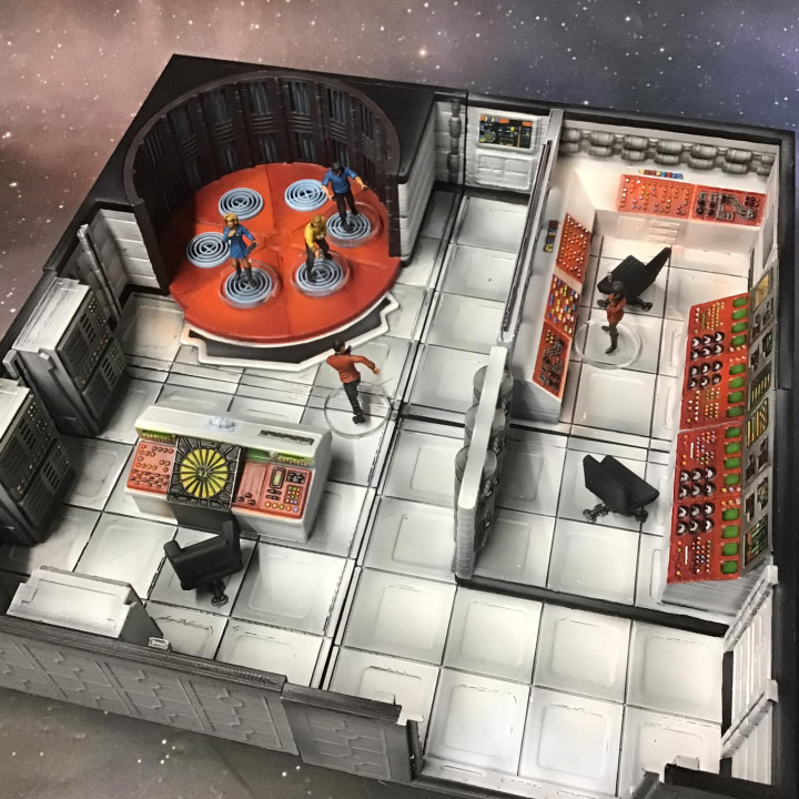 3D Printable Sci Fi Transporter Room by Mark