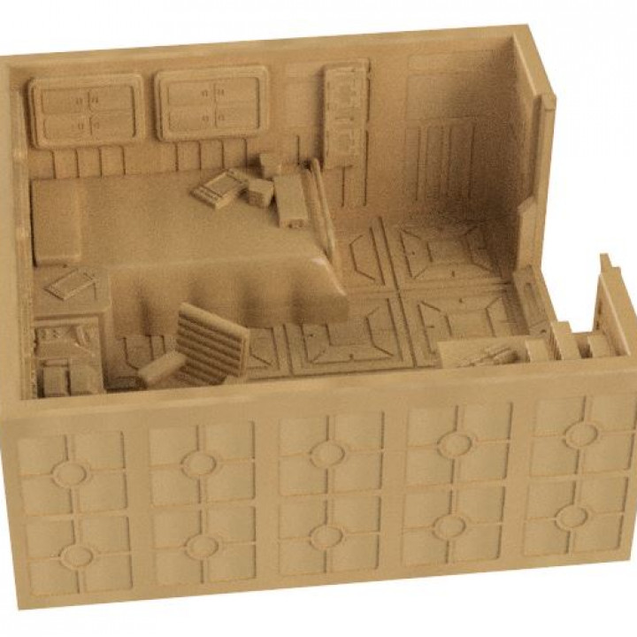 3D Printable Sci Fi Corridor First Aid Room by Mark