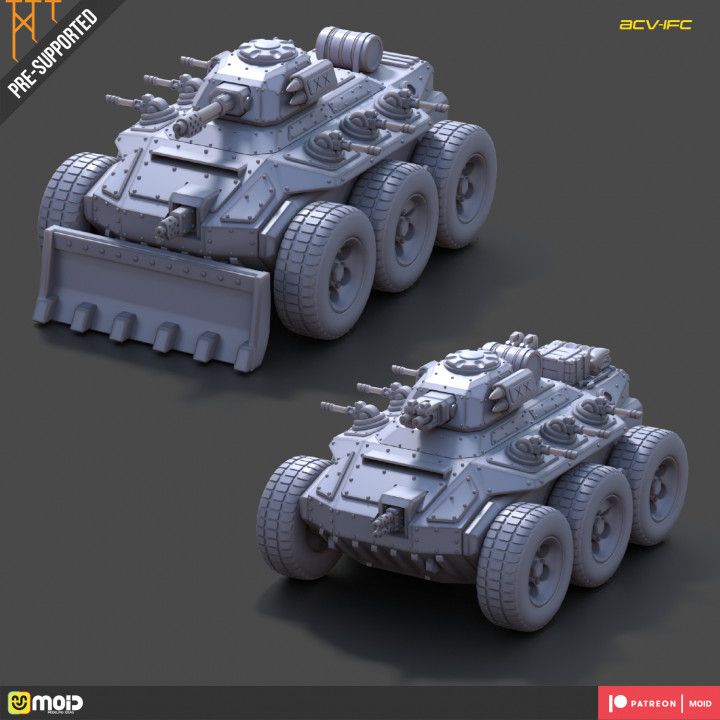 3D Printable ACV IFC Infantry Fighting Carrier Vehicle by Moid