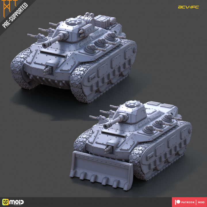 3D Printable ACV IFC Infantry Fighting Carrier Vehicle by Moid