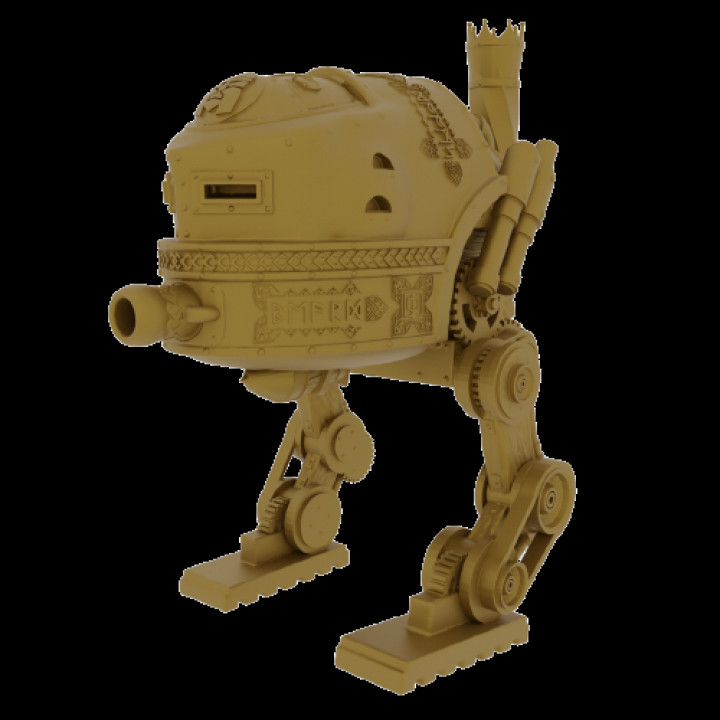 3D Printable Dwarven Gyro Walker by Custom Miniature Maker