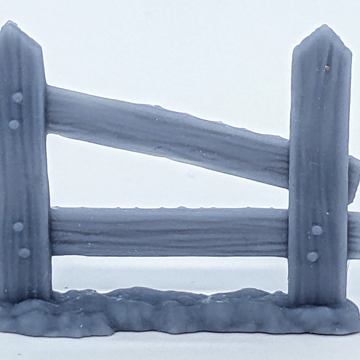 3D Printable Fence Post Set by Custom Miniature Maker