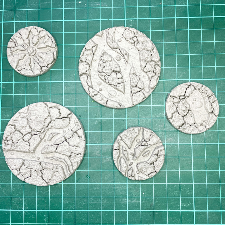 3D Printable Lava Basing Stamps by Custom Miniature Maker