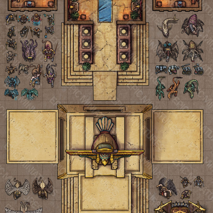 3d Printable Sands Of Destiny Virtual Tabletop Token Set Vtt Tokens