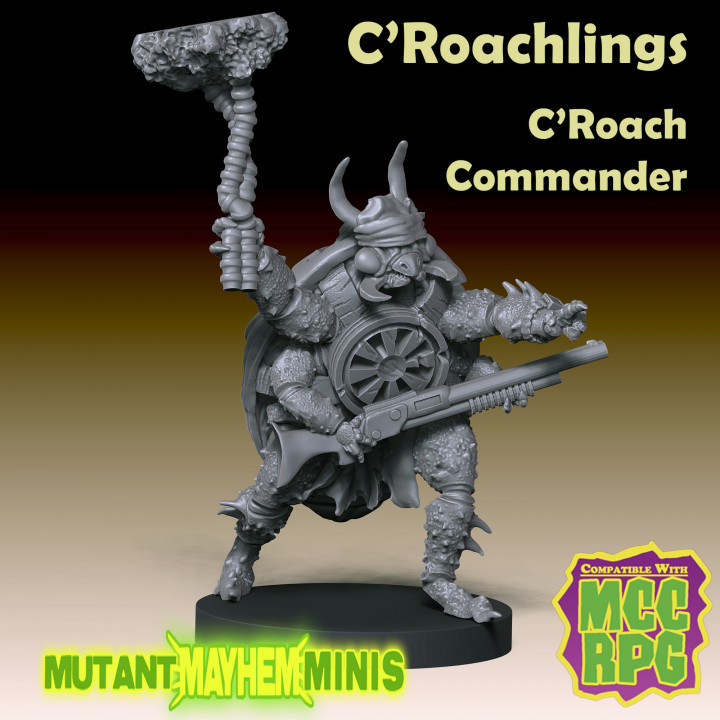 3D Printable Croachling Mob, collection of cockroach characters by Dark ...