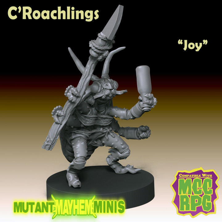 3D Printable Croachling Mob, collection of cockroach characters by Dark ...