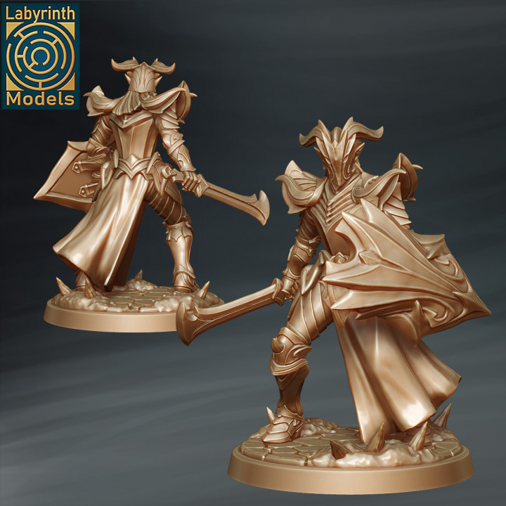 3D Printable Abyss Knights - 32mm scale by Labyrinth Models