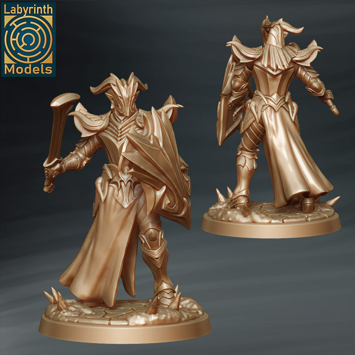 3D Printable Abyss Knights - 32mm scale by Labyrinth Models