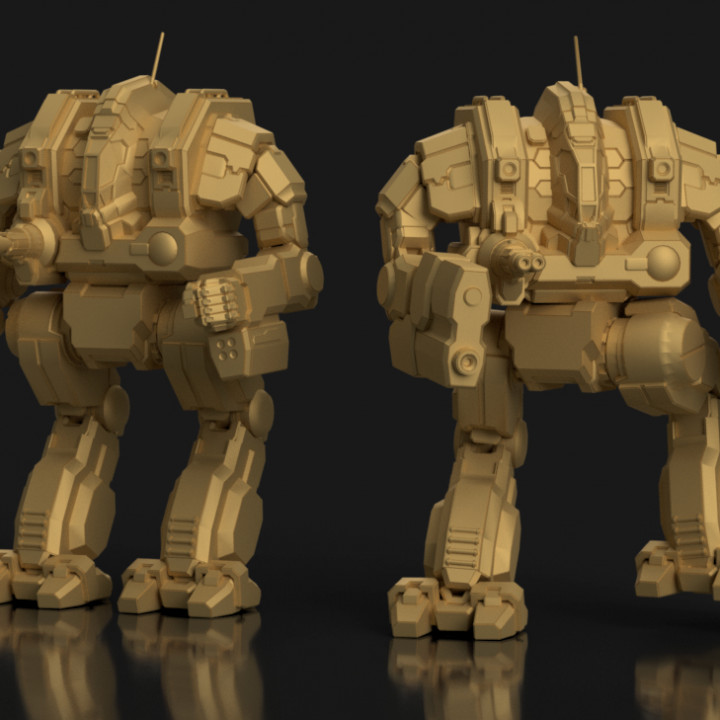 3D Printable Command Lance Pack for Battletech by Matt Mason