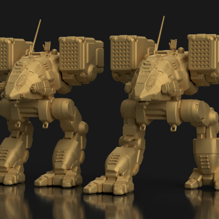 3D Printable Command Lance Pack for Battletech by Matt Mason