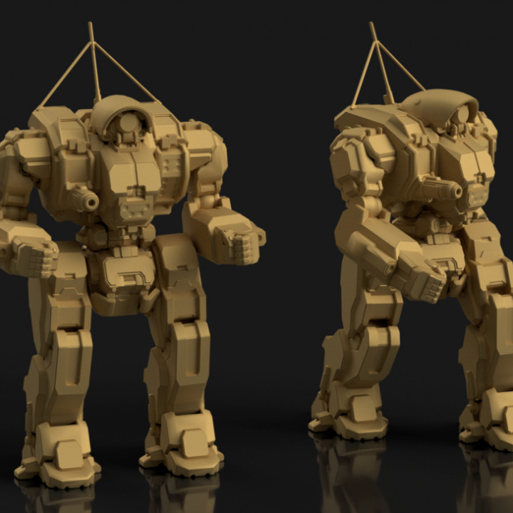 3D Printable Command Lance Pack for Battletech by Matt Mason