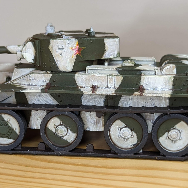 3D Printable Light tank BT-5 (USSR, WW2) by Wargame3d