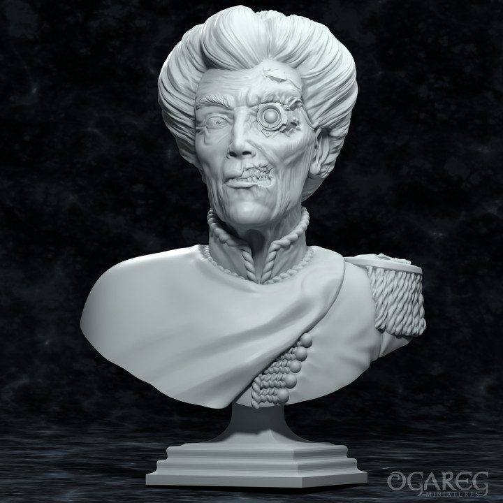 3D Printable Eleanor Tremaine, Lady Commissar, presupported by Ogareg ...