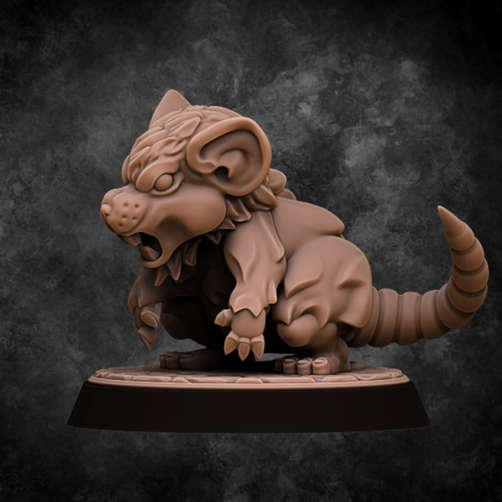 3D Printable Giant rats by Deathpunk Studio