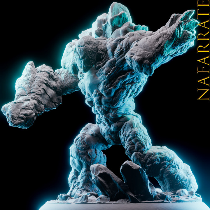 3D Printable Earth Elemental by Nafarrate Designs