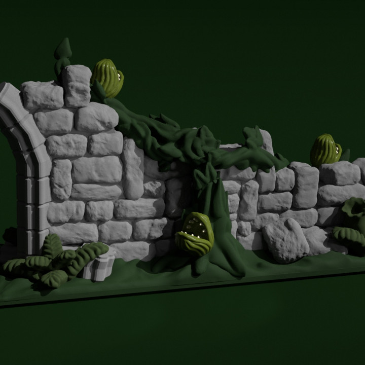 3D Printable Wall Sections Compatible with Oathsworn DnD and other ...