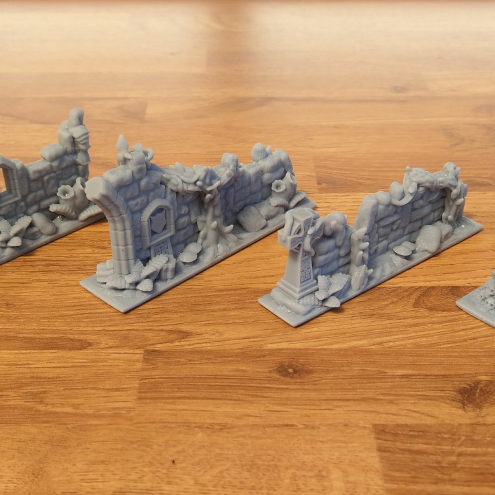 3D Printable Wall Sections Compatible with Oathsworn DnD and other ...