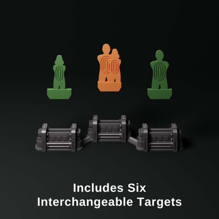 3D Printable Cyberpunk Targets by Arctanis Games