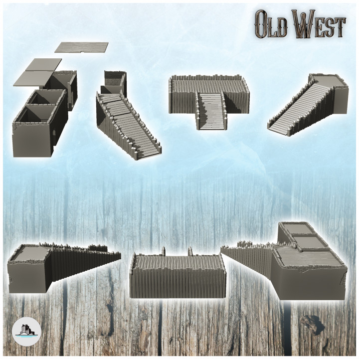 3D Printable Fortification for western guns (Fort Alamo) - USA America ...