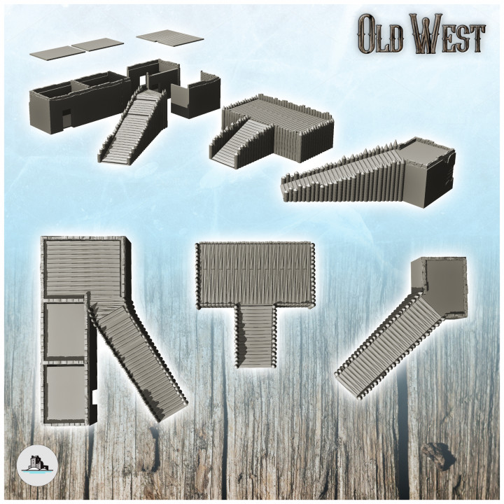 3D Printable Fortification for western guns (Fort Alamo) - USA America ...