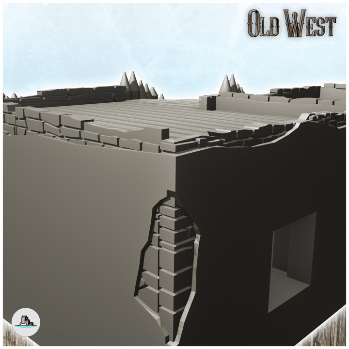 3D Printable Fortification for western guns (Fort Alamo) - USA America ...