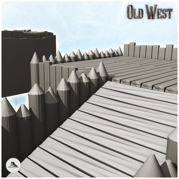 3D Printable Fortification for western guns (Fort Alamo) - USA America ...