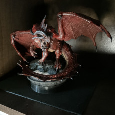 3D Printable Legendary Chromatic Red Dragon by Rescale Miniatures