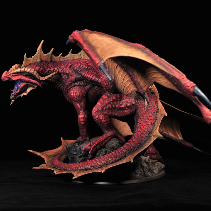 3D Print of Legendary Chromatic Red Dragon by 19334