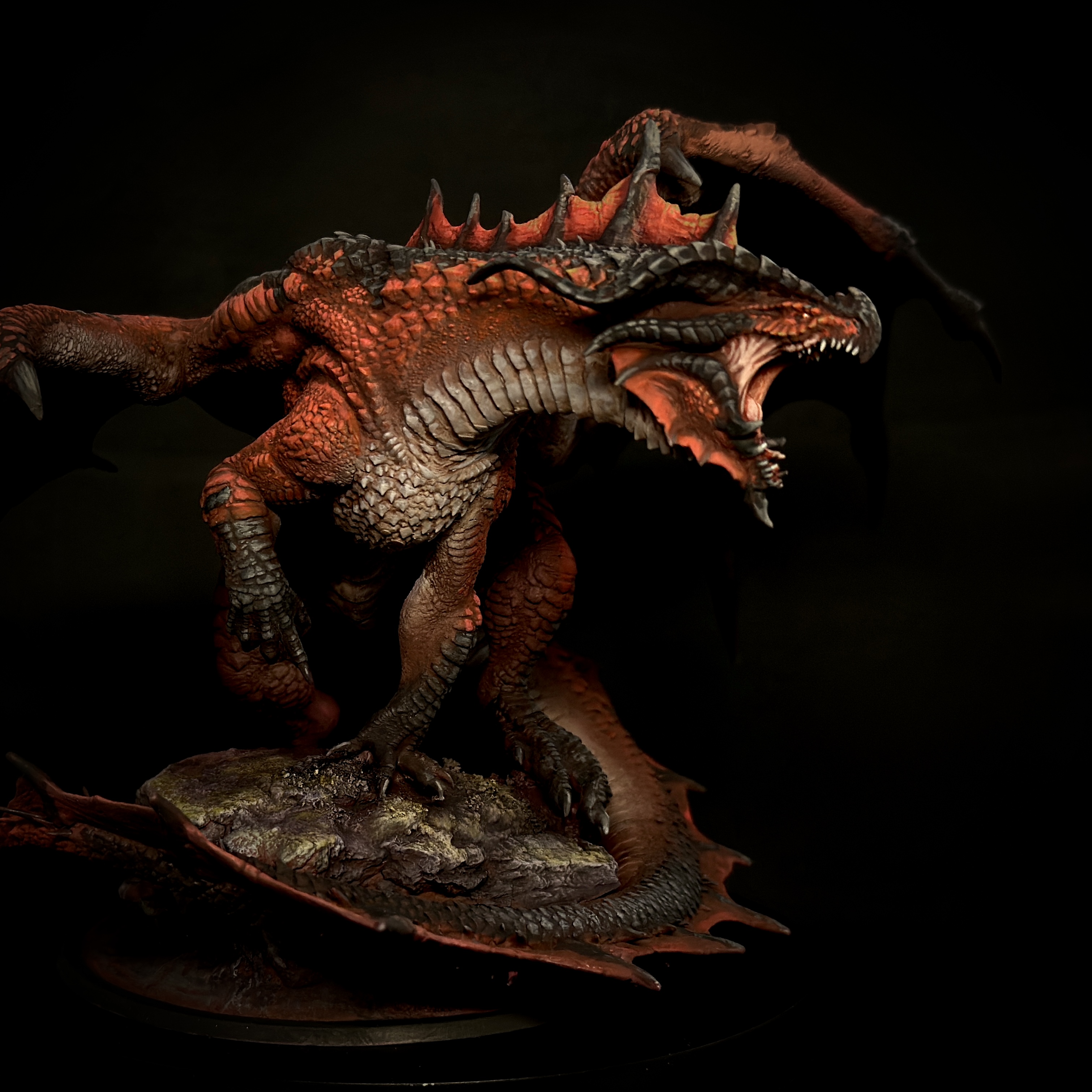 3D Printable Legendary Chromatic Red Dragon by Rescale Miniatures