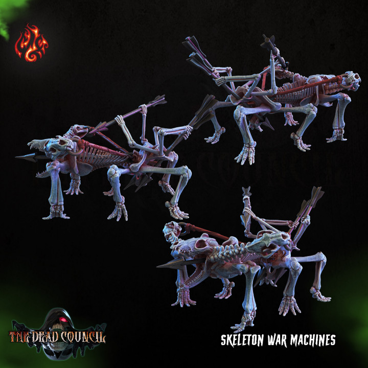 3D Printable Skeleton War Machines by Crippled God Foundry