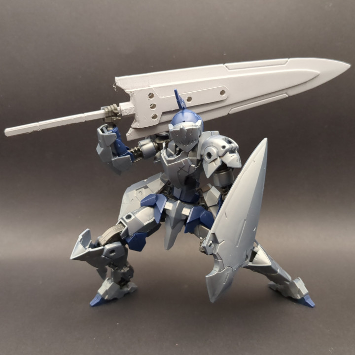 3D Printable Great Sword; Mecha Model Accessory by LostPage