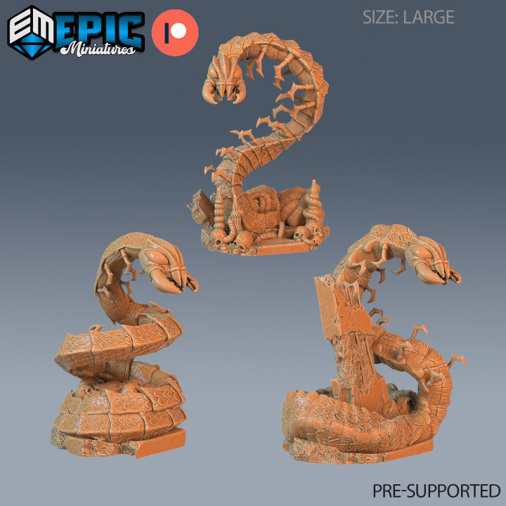 3D Printable Cave Centipede Set / Carrion Bug / Crawler Insect ...